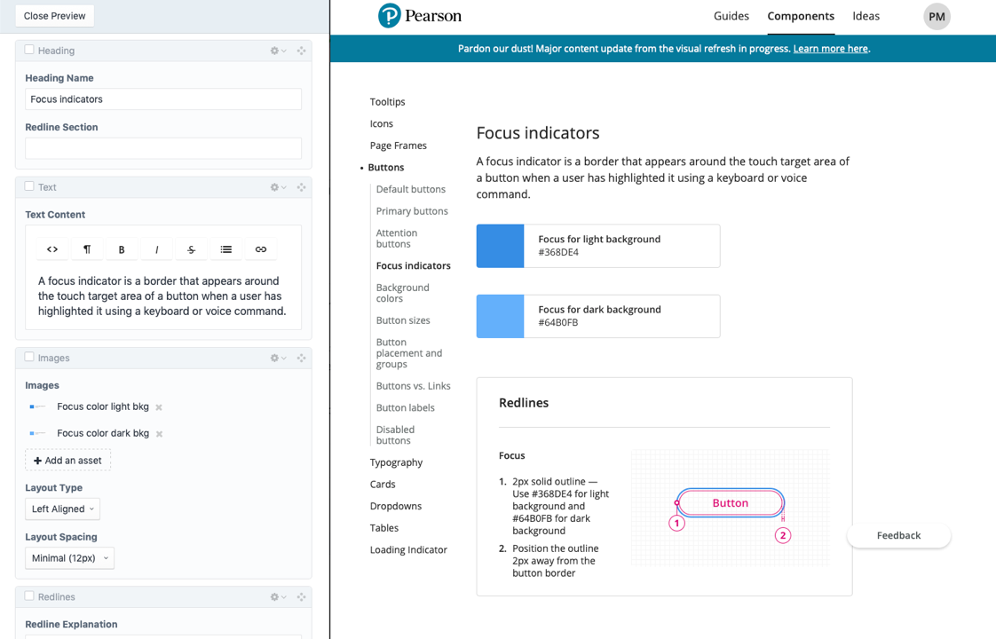 Parker Malenke’s Portfolio Evolving Pearson’s Design System